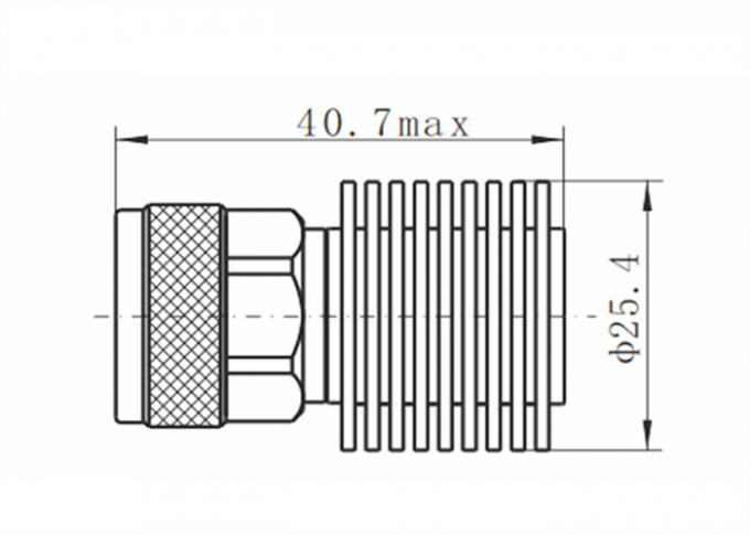 N Male RF Load Termination 5 Watts DC-18GHz Cylindrical Resistor
