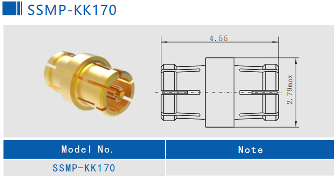 Bullet SMPM RF Connector Adapter Board to Board Connector Adapter
