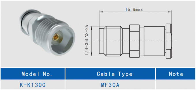 K Type 2.92mm MF30A Cable Male Right Angle Coaxial Connectors SMK Precision
