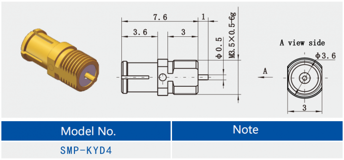 SMP Female Bulkhead RF Connector With Microstrip For Enhanced ...