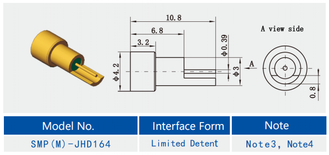 Hermetically Sealed SMP Male RF Connector Plug For Ultimate Performance ...